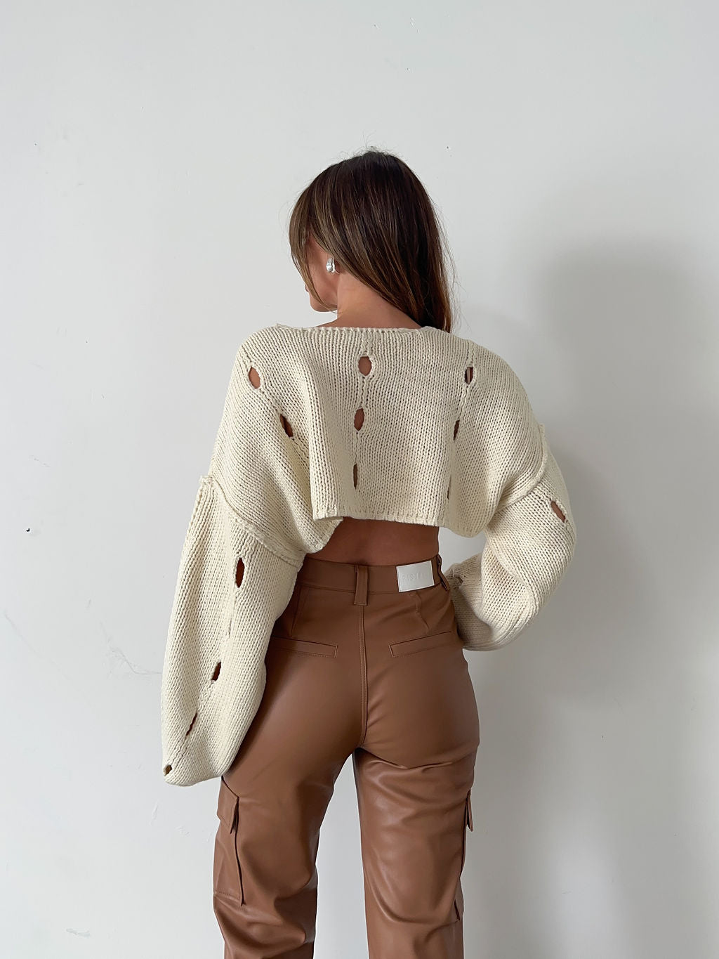 Peek A Boo Crop Sweater - FINAL SALE – SHOPLUNAB