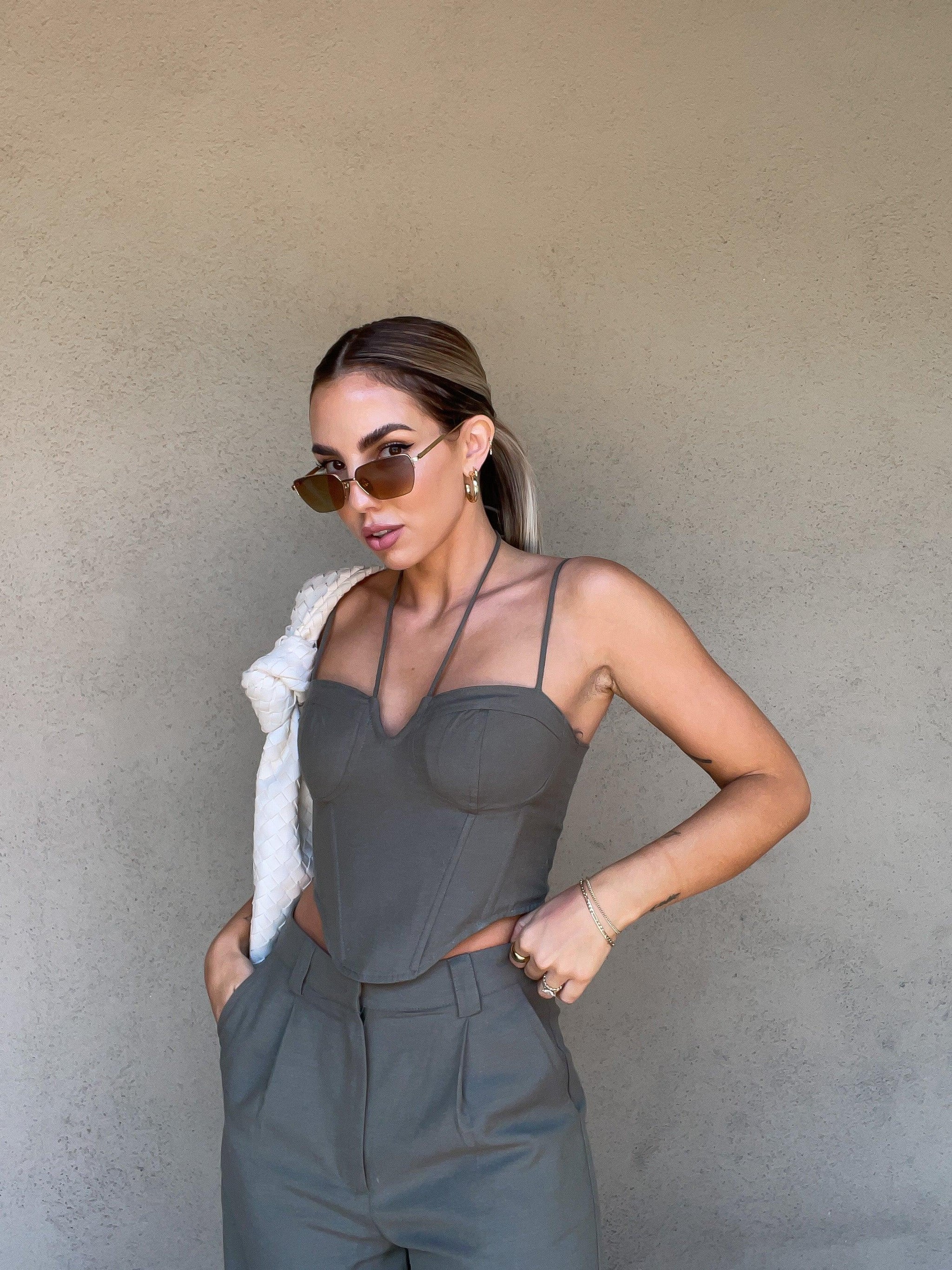 Too Late Bustier Top - FINAL SALE – SHOPLUNAB