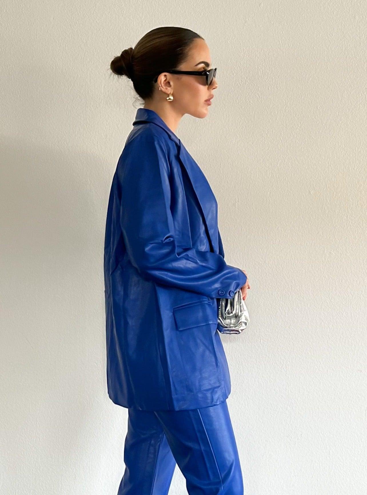 A New Wave Leather Blazer - FINAL SALE – SHOPLUNAB