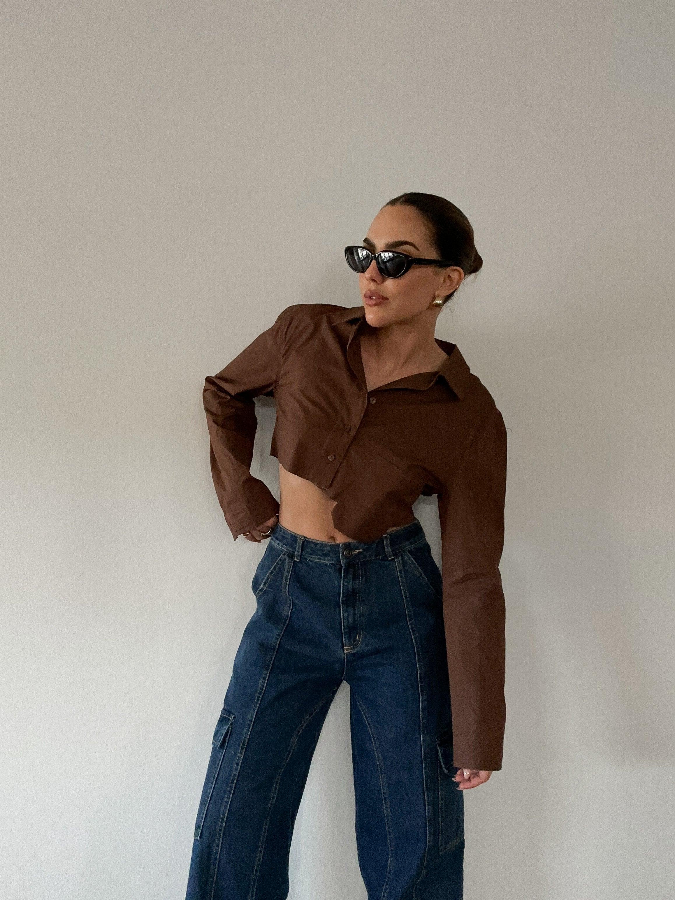 Offset Crop Shirt - FINAL SALE – SHOPLUNAB